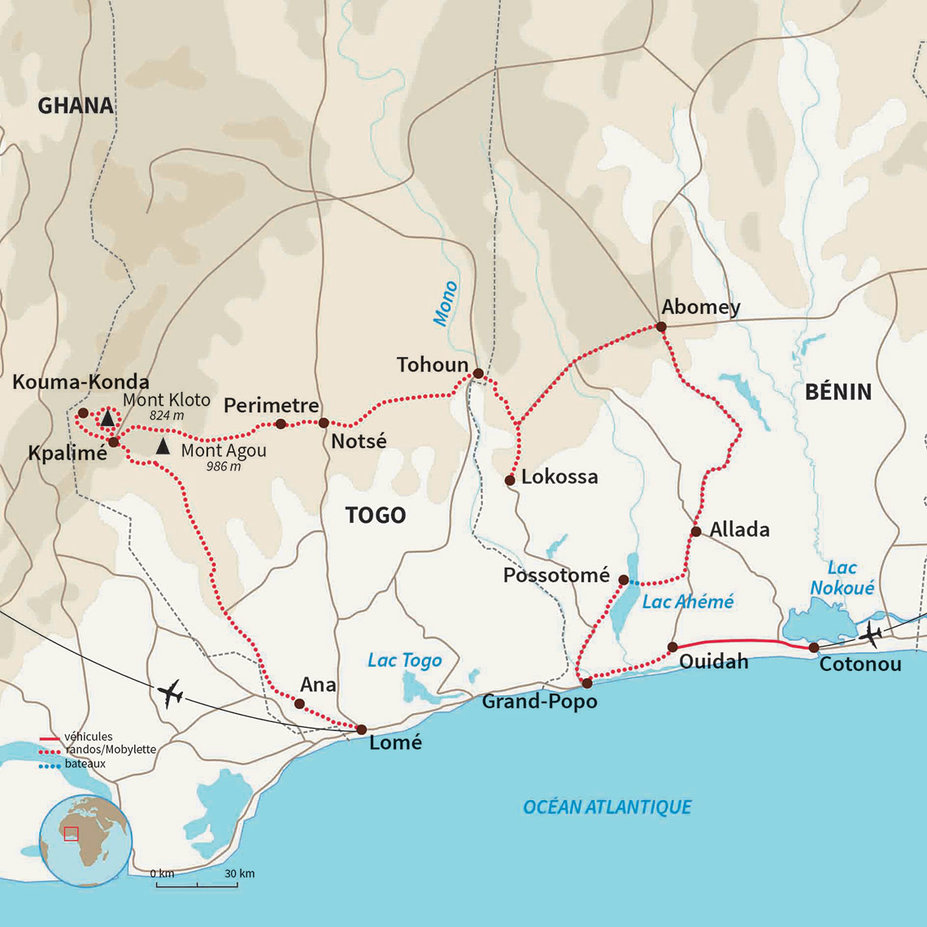Voyage Bénin : trek et randonnée Bénin - Nomade Aventure