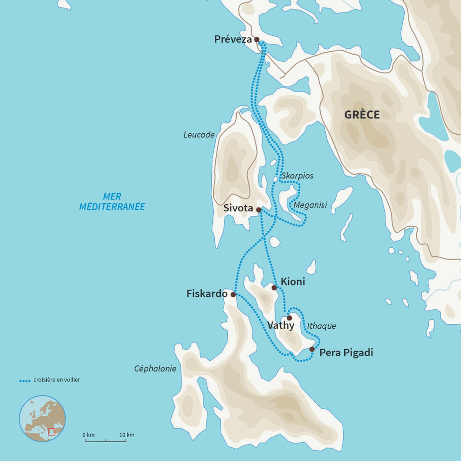 Voile en Grèce : Un voilier au pays d'Ulysse - Nomade Aventure