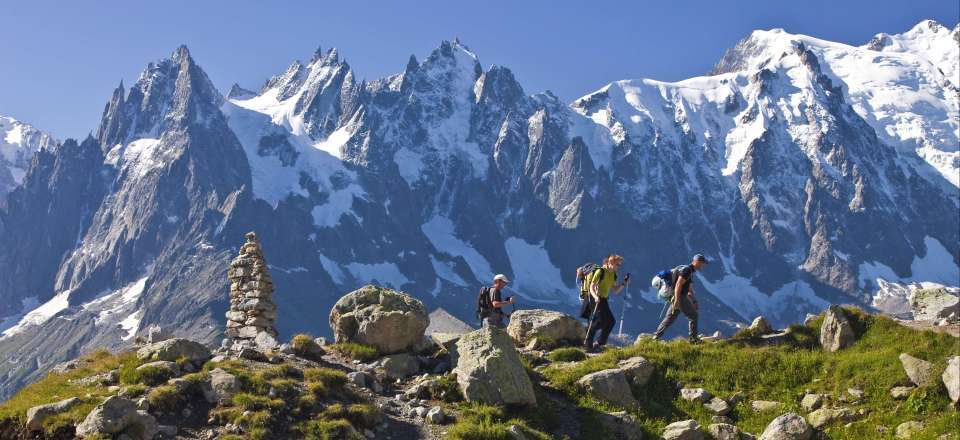 Voyage Trek Mont Blanc : Grand panorama du Mont-Blanc - Nomade Aventure